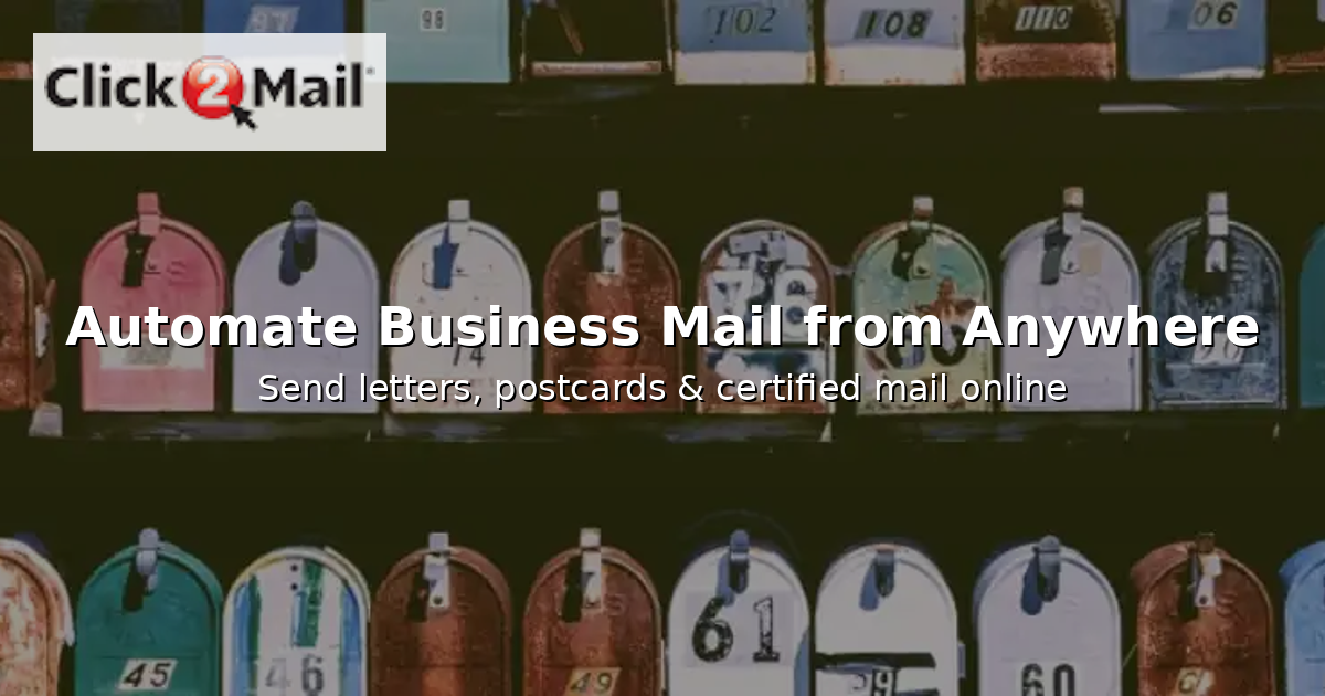 Mailers Online | Direct Mail Marketing | Click2Mail
